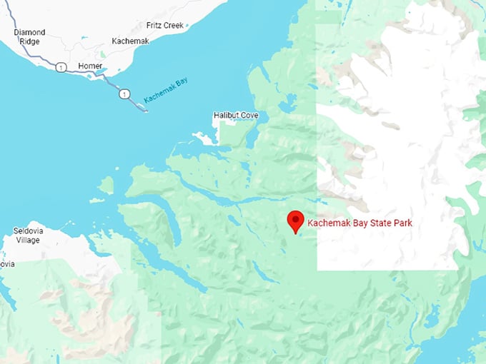 16. kachemak bay state park map