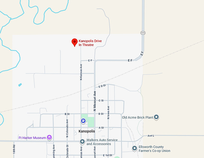 16. kanopolis drive in theatre map