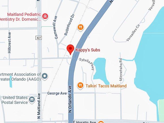 16. kappy&rsquo;s subs map