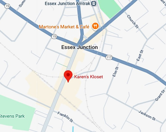 16. karen's kloset map