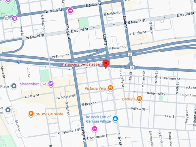 16. katzinger's delicatessen map