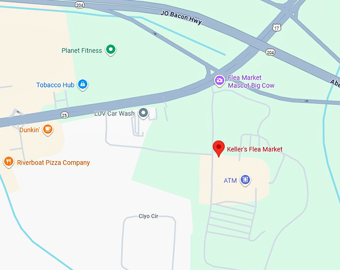 16. keller's flea market map