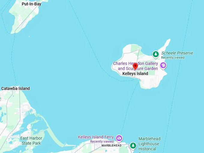 kelleys island map
