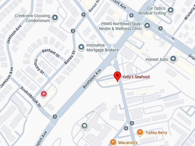 16. kelly's seafood map