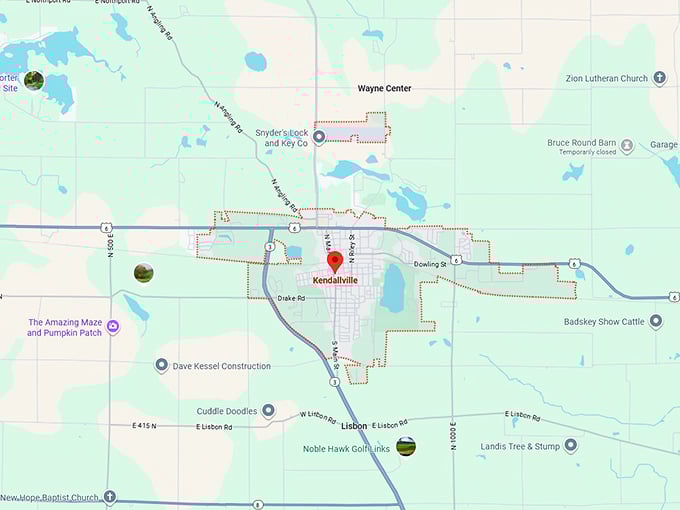 16. kendallville map