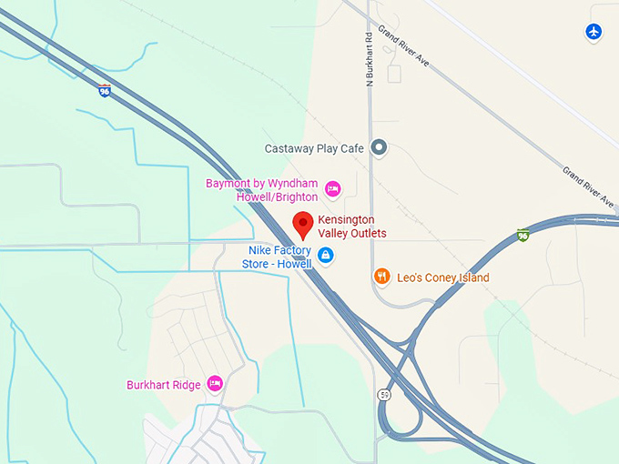 16. kensington valley outlets map