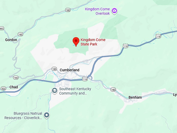 16. kingdom come state park map