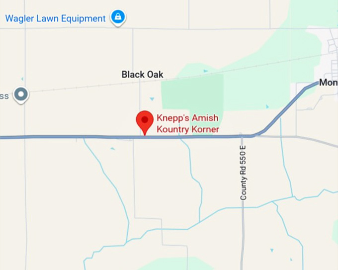 16. knepp's amish kountry korner map