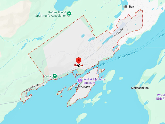 16. kodiak, ak map