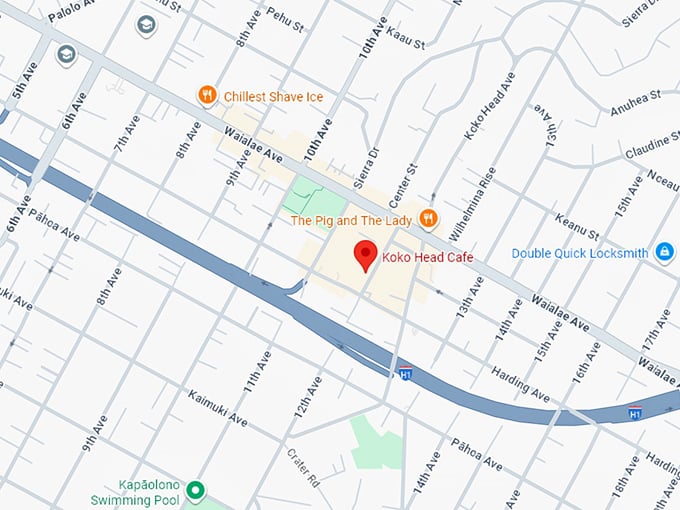 16. koko head cafe map