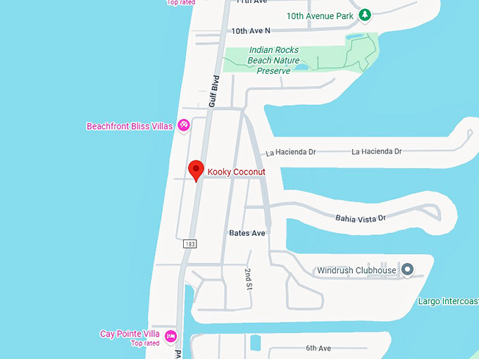 16. kooky coconut map