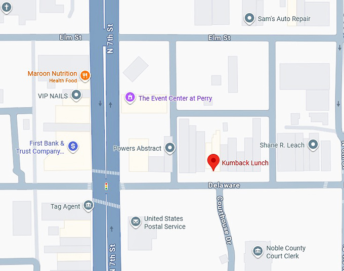 16. kumback lunch map