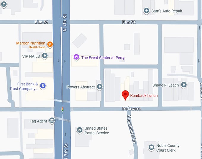 16. kumback lunch map