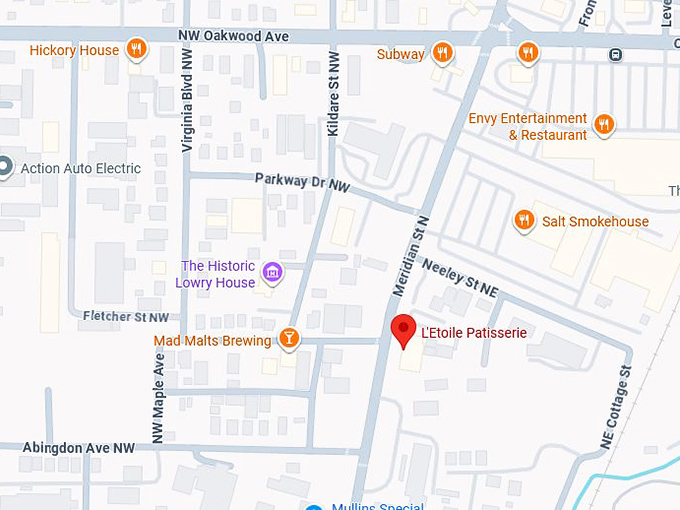 16. l'etoile patisserie map