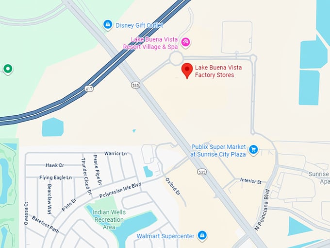 16. lake buena vista factory stores map