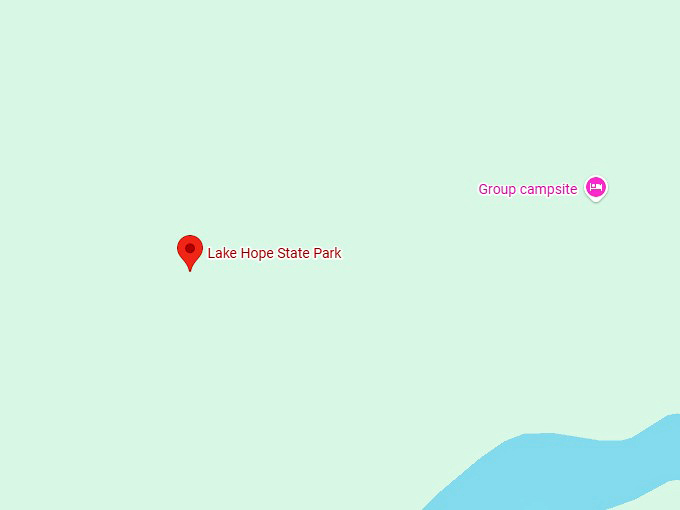 16. lake hope state park map