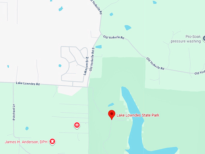 16. lake lowndes state park map