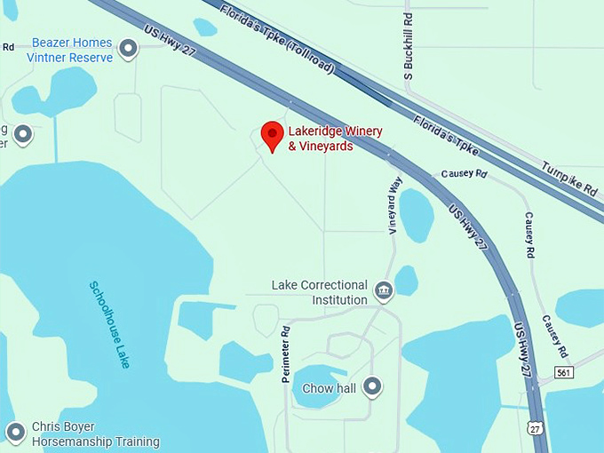 16. lakeridge winery & vineyards map