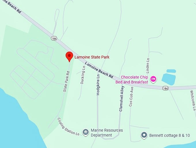 lamoine state park map