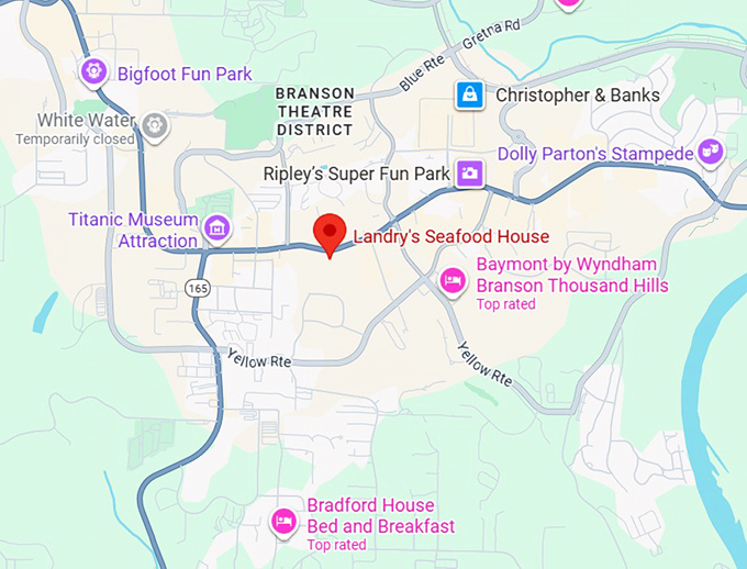 16. landry&rsquo;s seafood house map