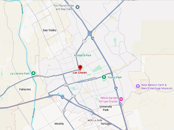 16. las cruces nm map