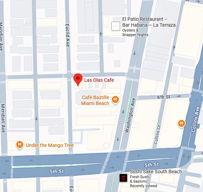 16. las olas cafe map