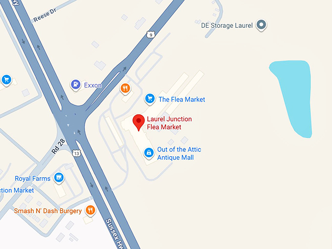 16. laurel junction flea market map