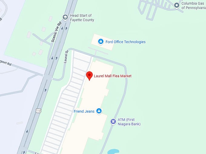 16. laurel mall flea market map