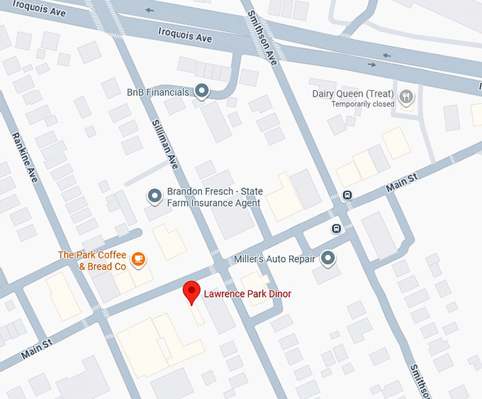 16. lawrence park dinor map