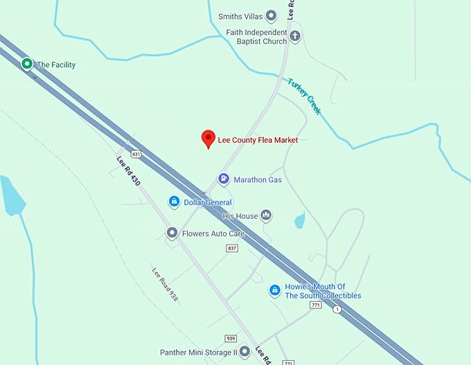16. lee county flea market llc map