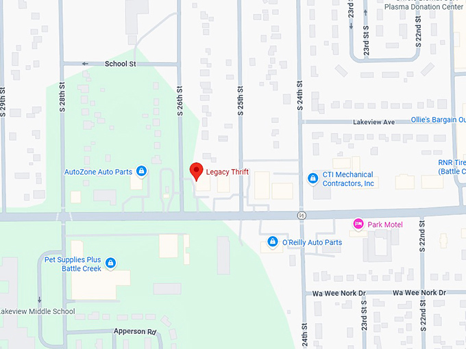 16. legacy thrift map