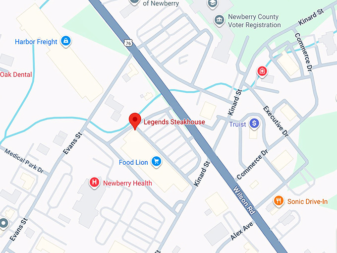 16. legends steakhouse map