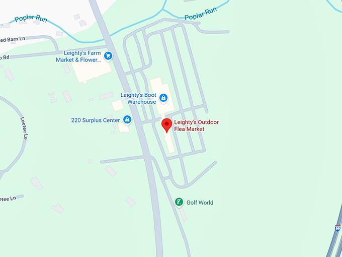 leighty&rsquo;s flea market map