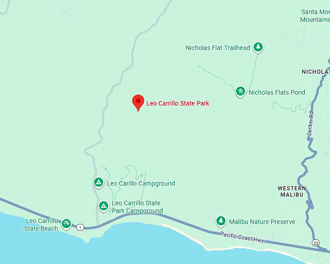 16. leo carrillo state park map