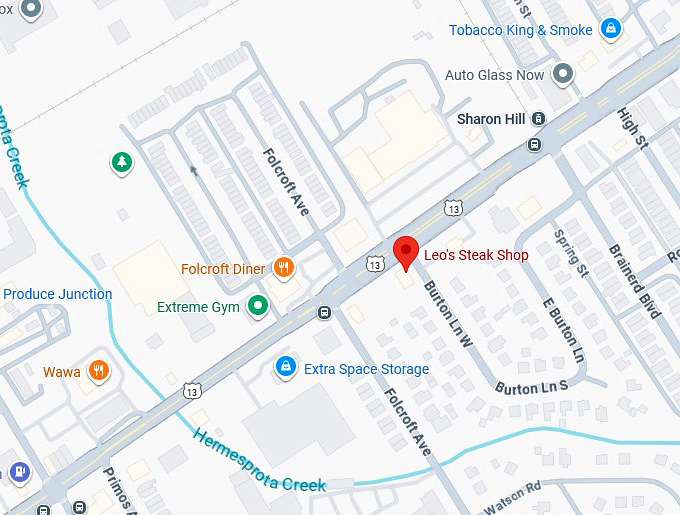 16. leo's steak shop map