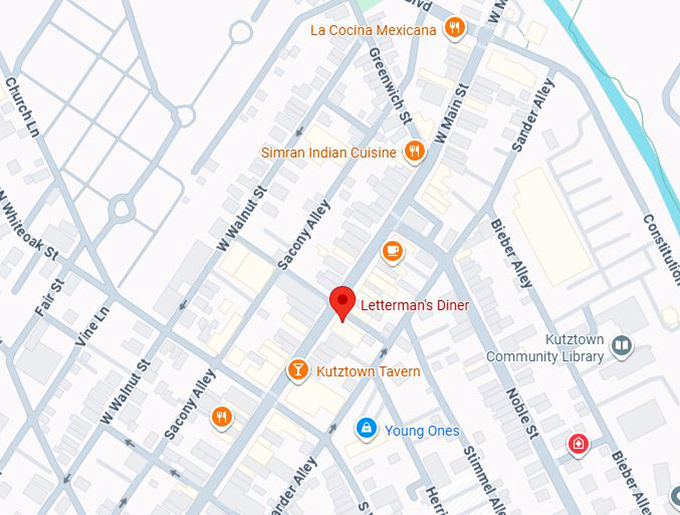 16. letterman&rsquo;s diner map