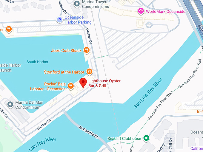 16. lighthouse oyster bar & grill map