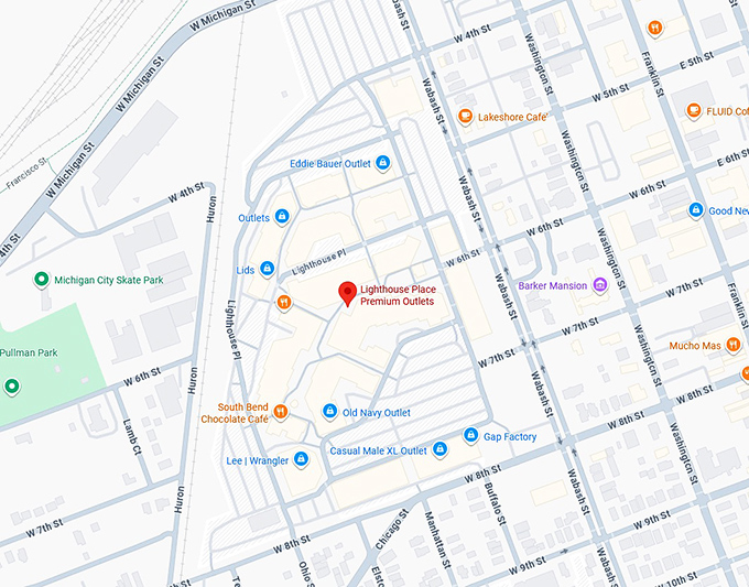 16. lighthouse place premium outlets map