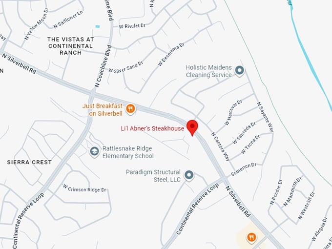 16. li'l abner's steakhouse map