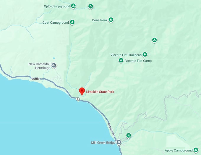 16. limekiln state park map