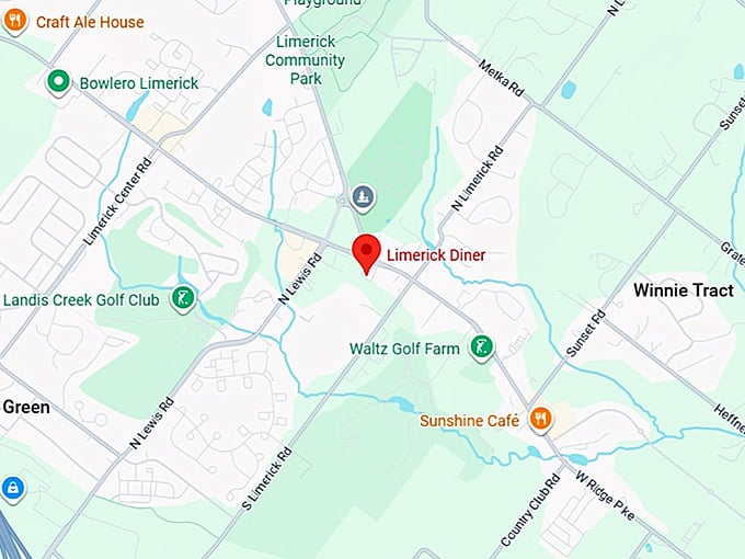 16. limerick diner map