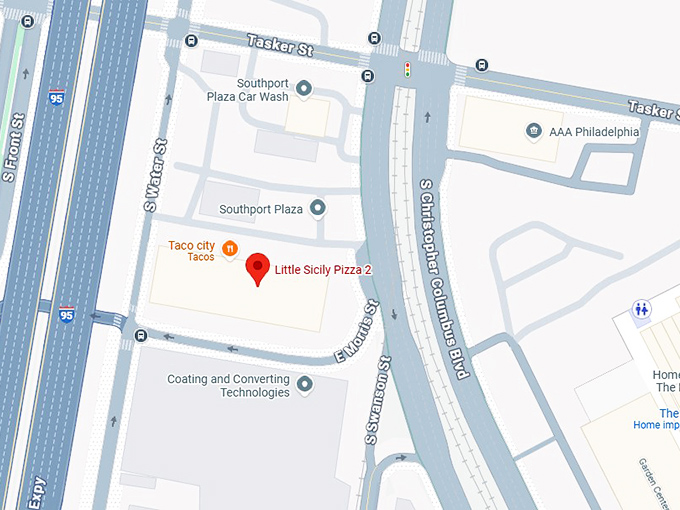 16. little sicily pizza 2 map