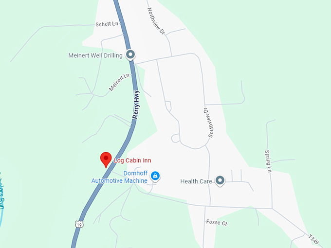 16. log cabin inn map