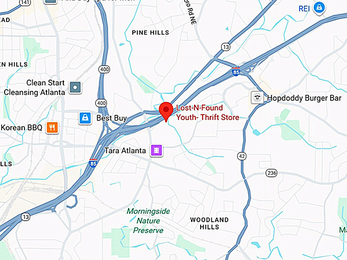 16. lost‑n‑found youth thrift store map