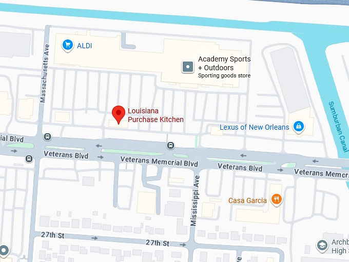 16. louisiana purchase kitchen map