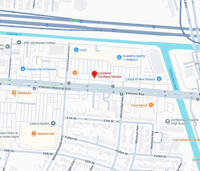16. louisiana purchase kitchen map