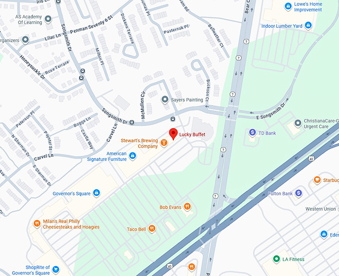 16. lucky buffet map