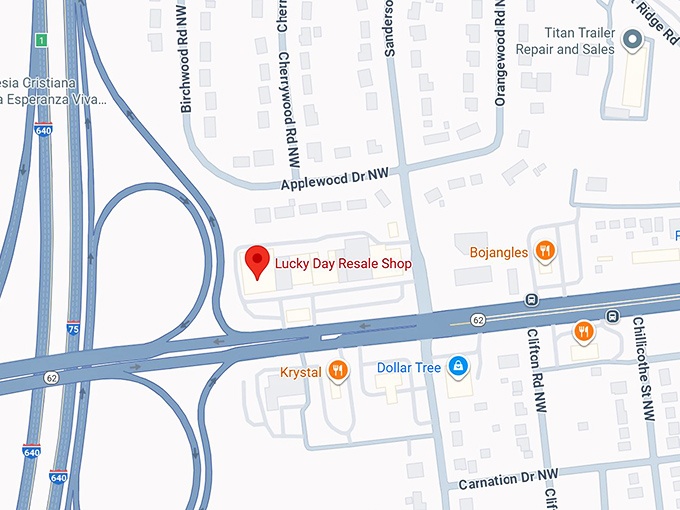 16. lucky day resale shop map