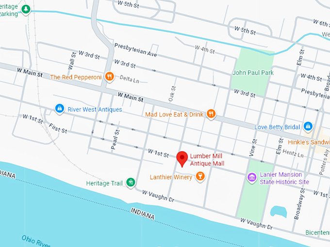 16. lumber mill antique mall map