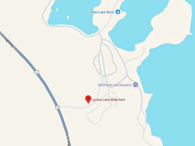 16. lyman lake state park map